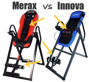 Merax Heated Massage Inversion Table (vs Innova ITM4800)