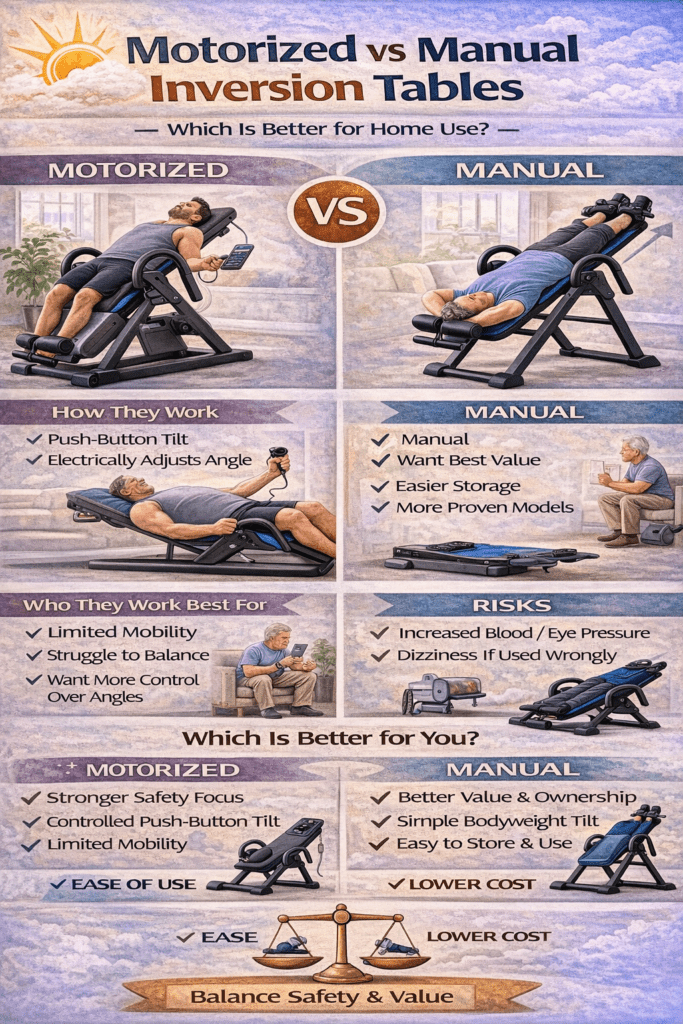 Motorized vs Manual Inversion Tables: Which Is Better?